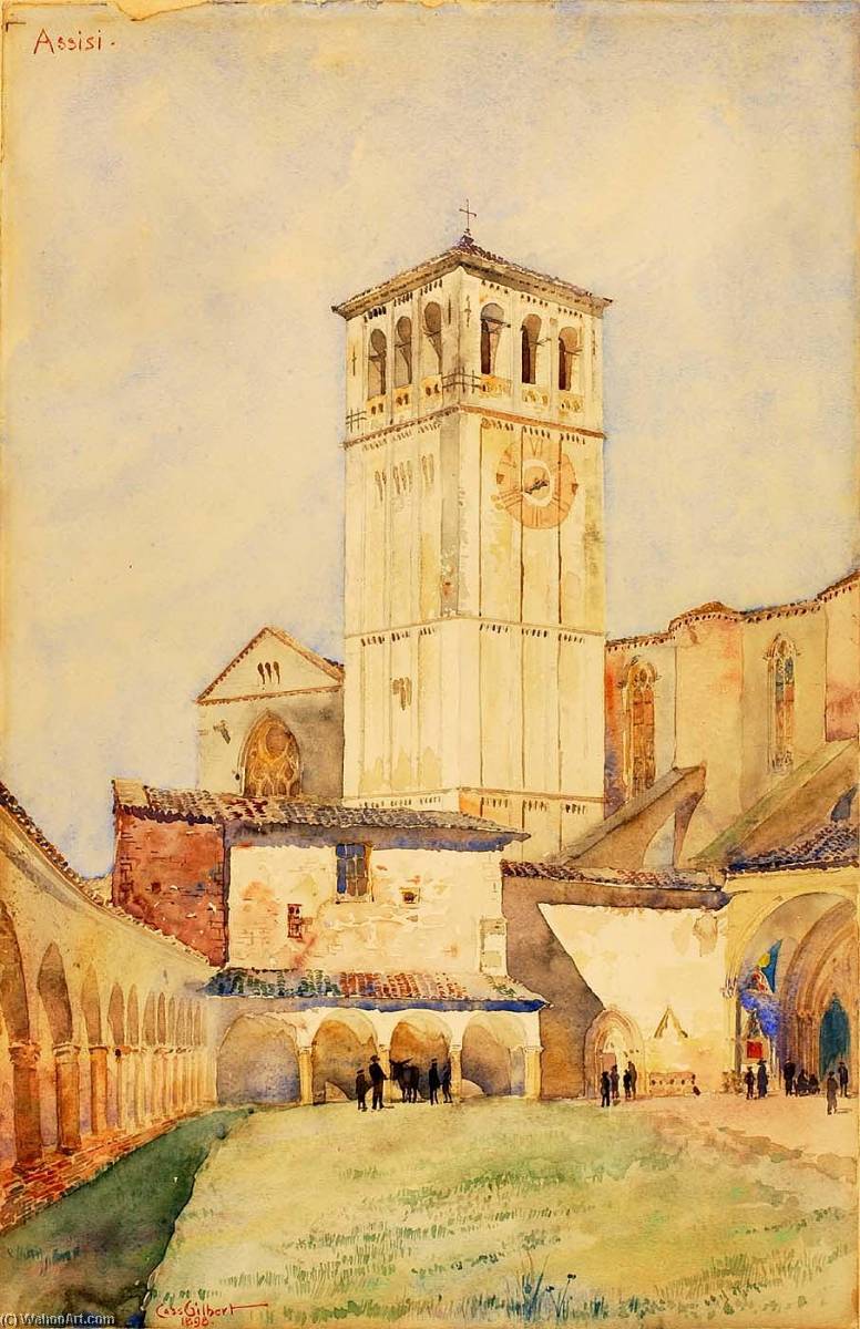 Reproductions D'art De Musée Église Saint François, Assise, 1898 de ...