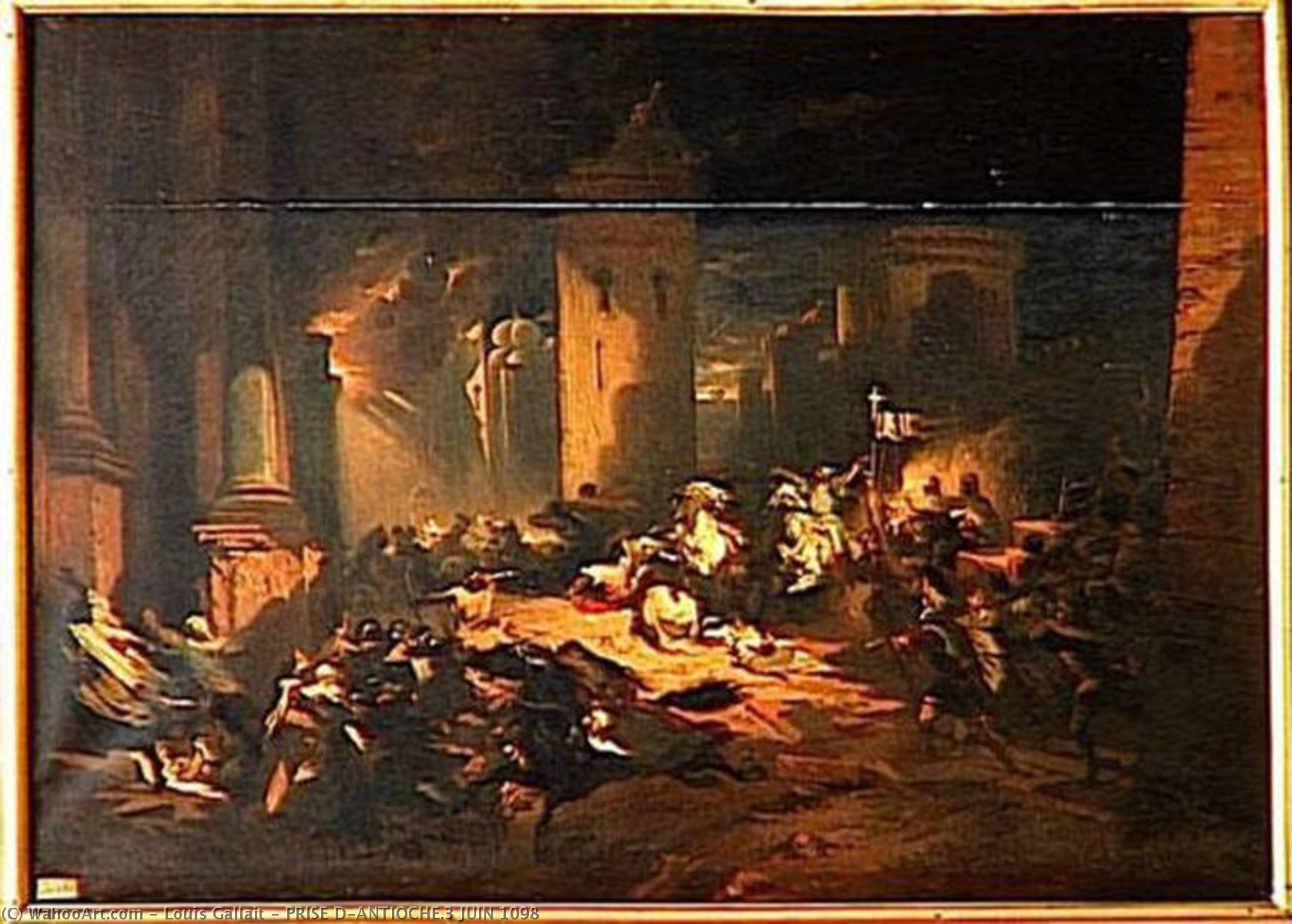 Commander Reproductions D'art PRISE D`ANTIOCHE 3 JUIN 1098 de Louis ...