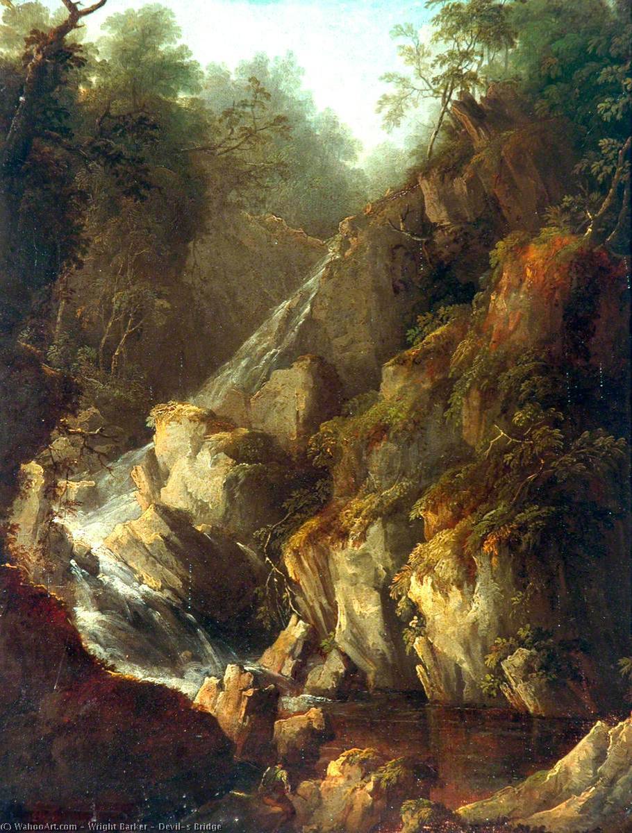 Reproductions D'art De Musée Pont du diable de Wright Barker (1864-1941 ...